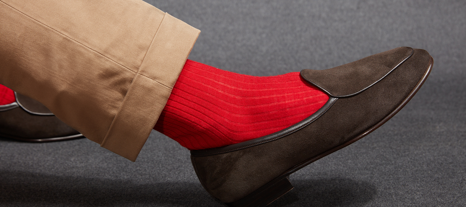 My red socks: Luxury men’s socks – Mes Chaussettes Rouges