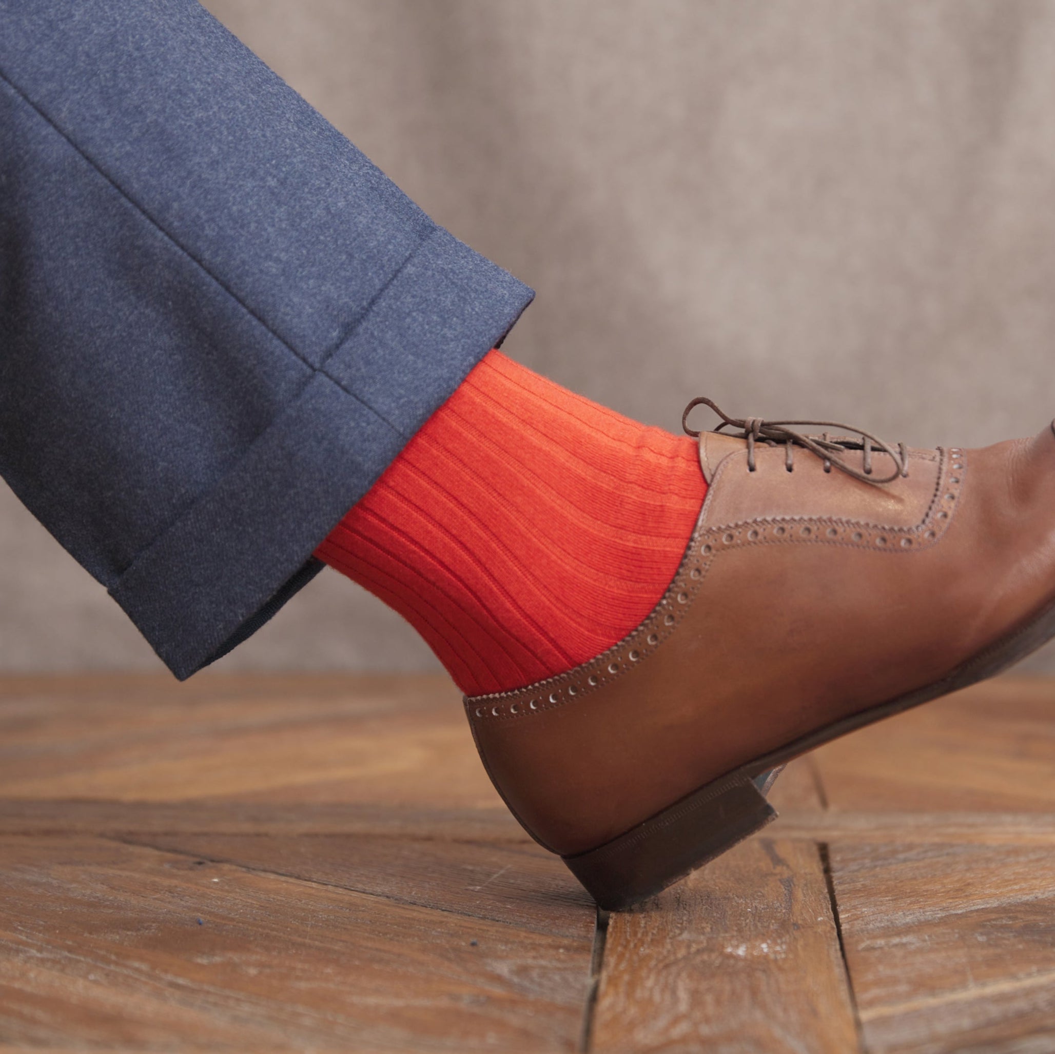 Red high socks - Cashmere - Mazarin – Mes Chaussettes Rouges