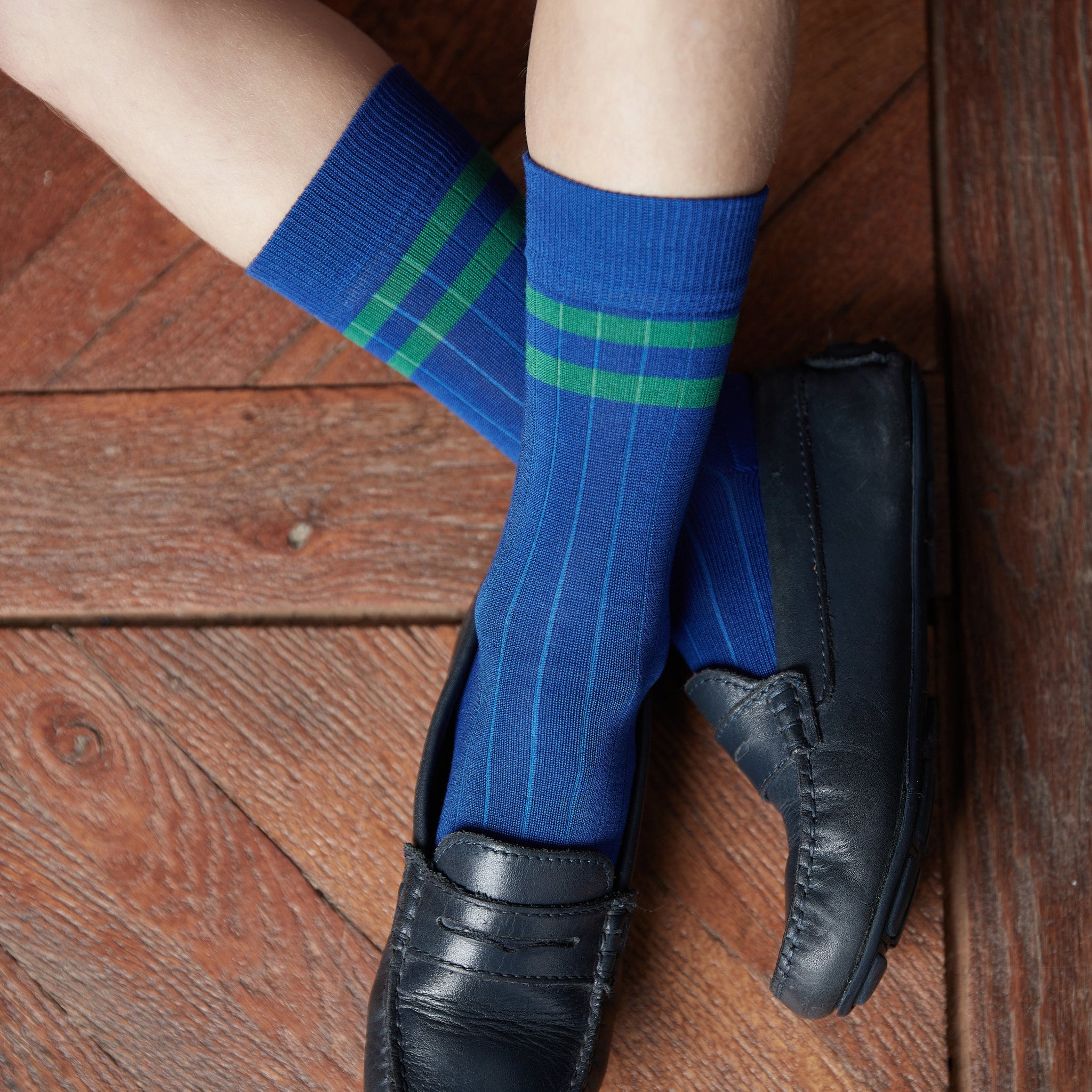 Chaussettes courtes enfant roi & vert vif - Coton – Mes Chaussettes Rouges